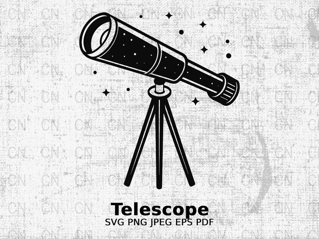 Teleskop svg png jpeg dxf, Vektor Schneidedateien für Silhouette Cameo ...