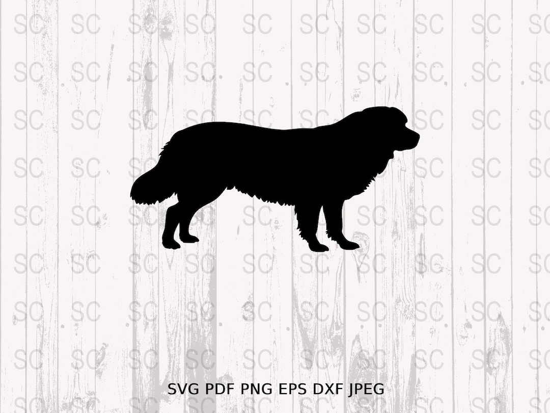 Great Pyrenees SVG, Dog Clipart, Great Pyrenees Silhouette Cut File ...