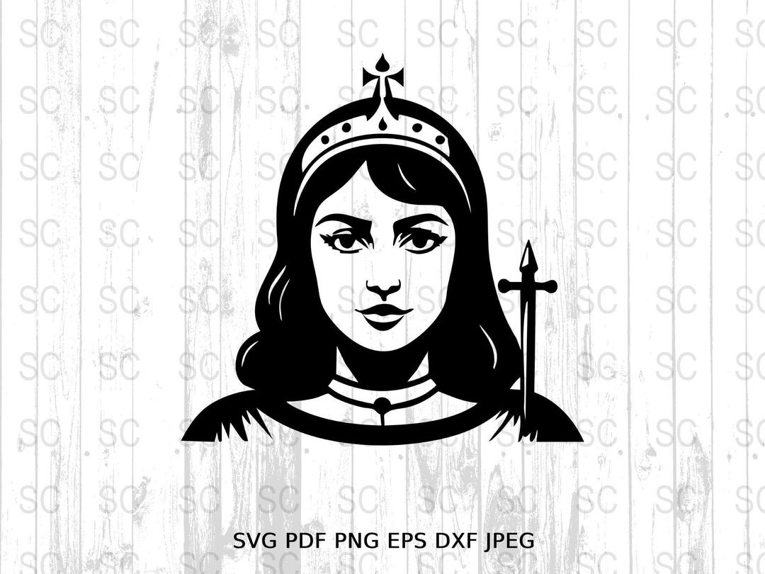 Joan of Arc Silhouette SVG, French Heroine Clipart, Historical Icon ...