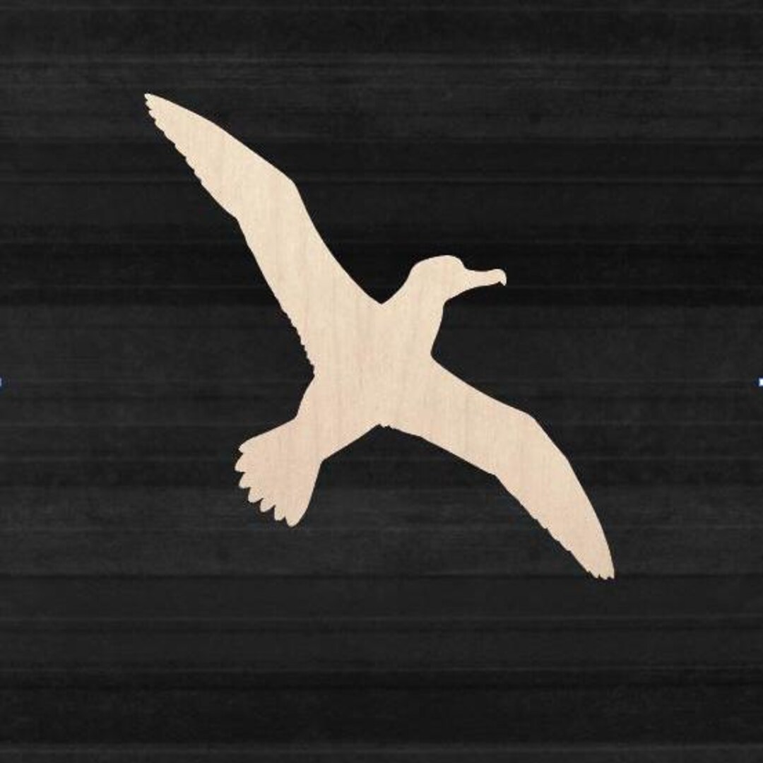 Albatross Flying Bird Custom Laser Cut Baltic Birch Plywood Shapes ...