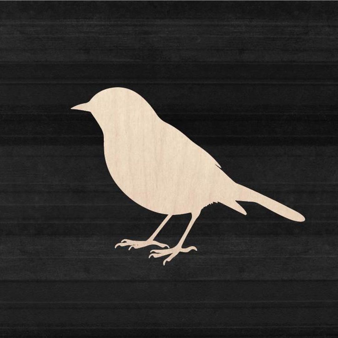 Robin Bird Shape | Laser Cut Baltic Birch Plywood Shapes | Unfinished ...