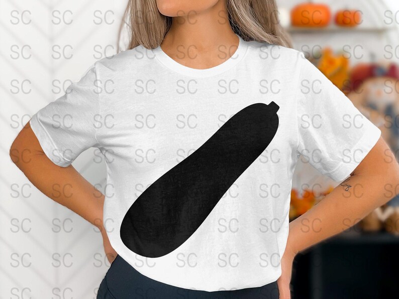 Zucchini Silhouette SVG, Vegetable Clipart, Fresh Food Vector, Garden ...