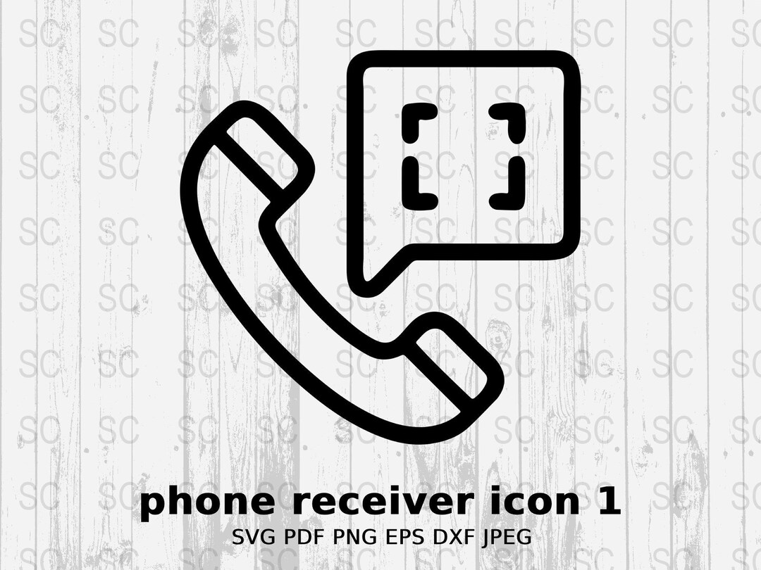 Phone Receiver Silhouette SVG, Call Icon Clipart, Communication Symbol ...