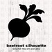 Beetroot Silhouette SVG, Root Vegetable Clipart, Organic Food Vector ...