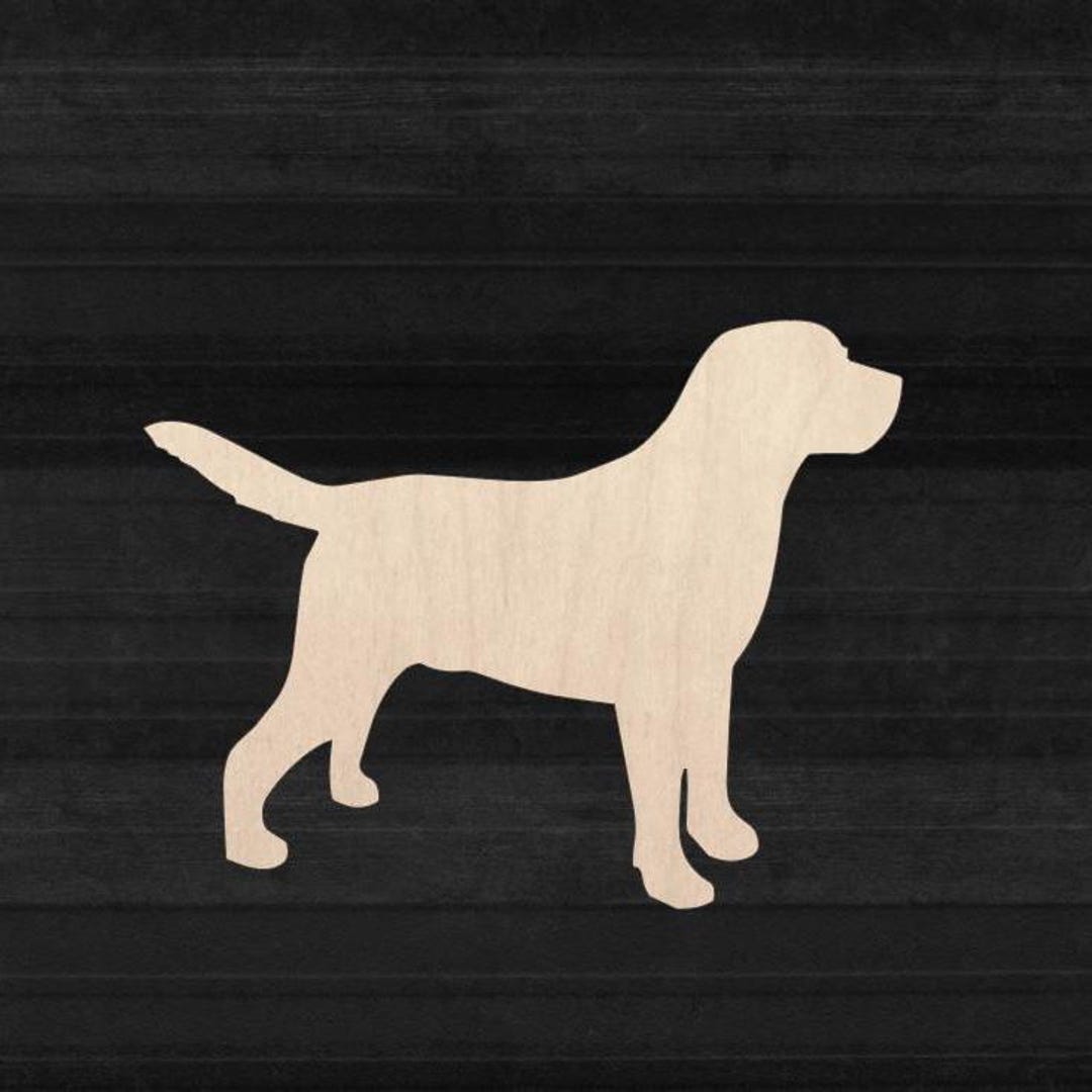 Labrador Shape Laser Cut Baltic Birch Plywood Shapes Unfinished Wood ...