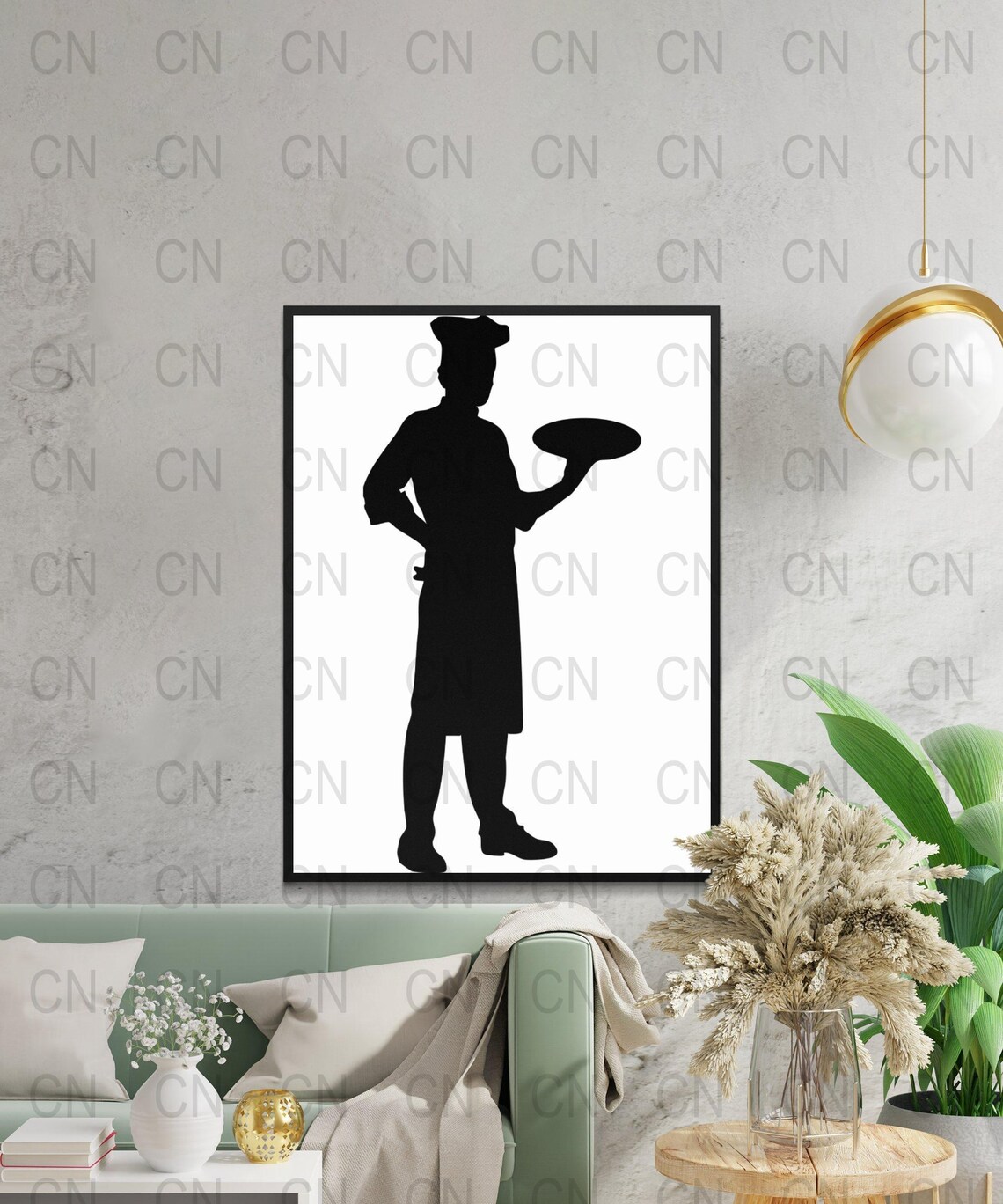 Chef Holding a Plate Silhouette SVG, Cooking Clipart, Culinary Expert ...