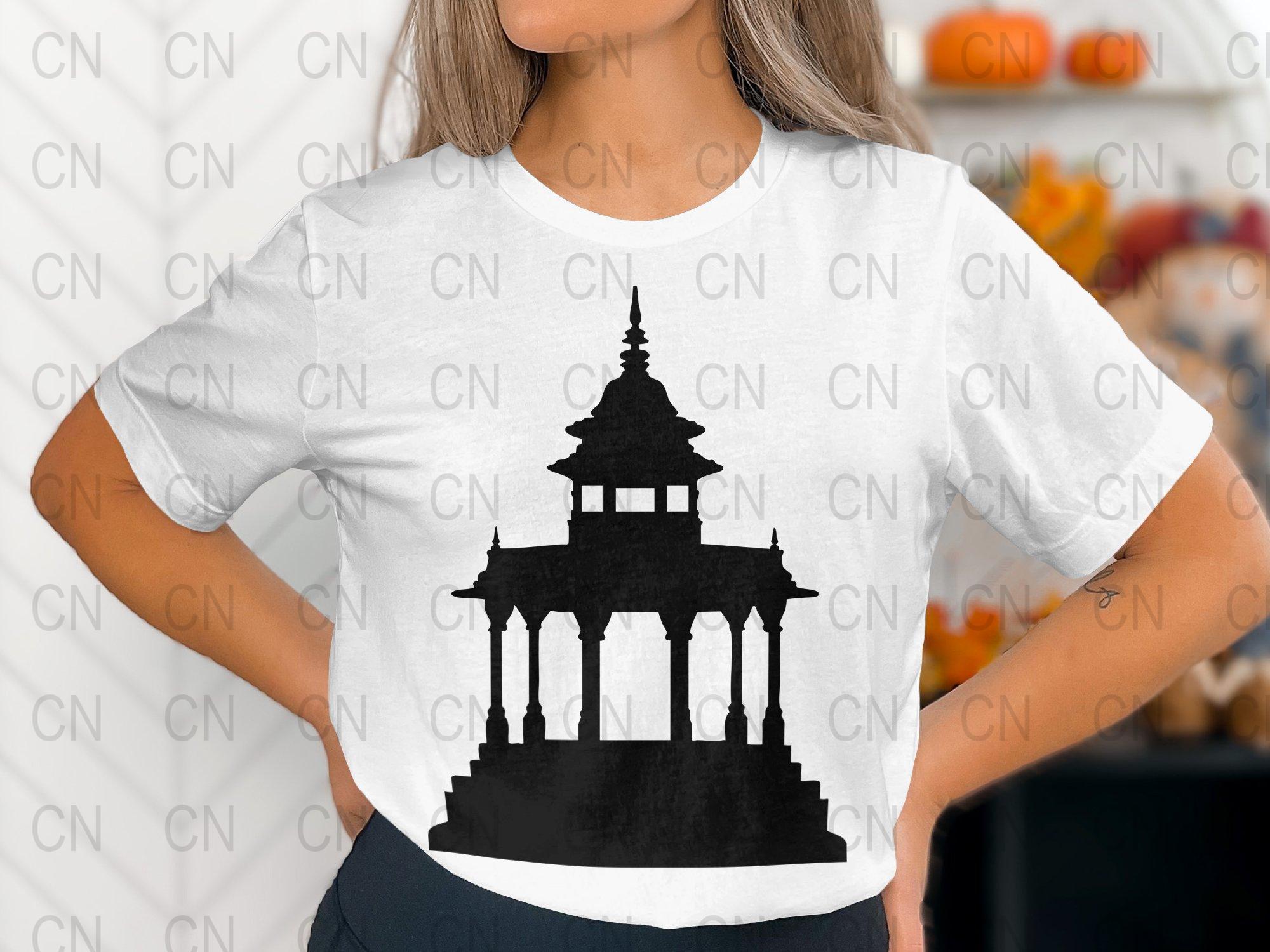 Hindu Temple Silhouette, Hindu Temple SVG, Mandir Silhouette, Religious ...