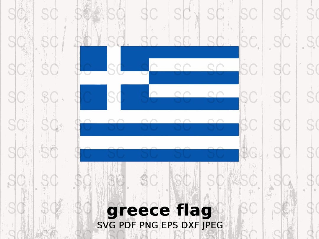 Greece Flag SVG | National Flag Clipart | Digital Greece Design ...