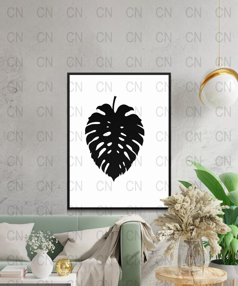 Silueta de hoja de palma SVG, clipart de hoja de palmera tropical ...