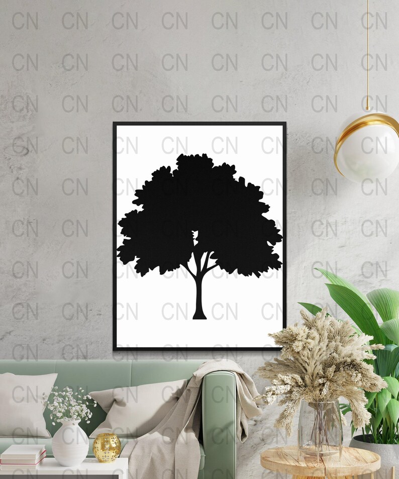 Maple Tree Silhouette, Maple Tree SVG, Autumn Tree Silhouette, Nature ...