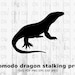 Komodo Dragon SVG, Komodo Dragon Silhouette SVG, Reptile Clipart ...