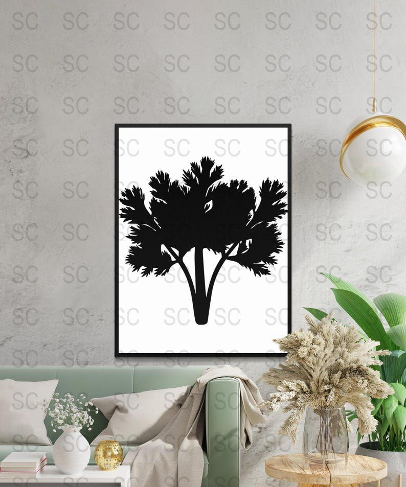 Fennel Silhouette SVG, Vegetable Clipart, Organic Food Vector, Garden ...