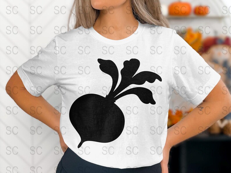 Beetroot Silhouette SVG, Root Vegetable Clipart, Organic Food Vector ...