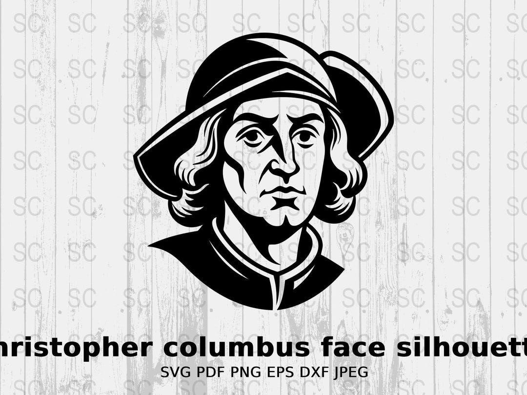 Christopher Columbus Silhouette SVG, Explorer Icon Clipart, Discovery ...