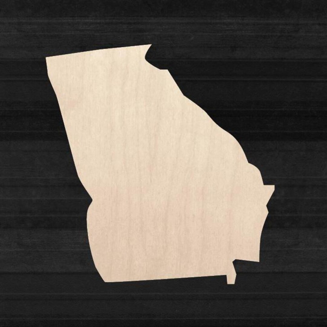 Georgia State Shape | Laser Cut Baltic Birch Plywood Shapes ...