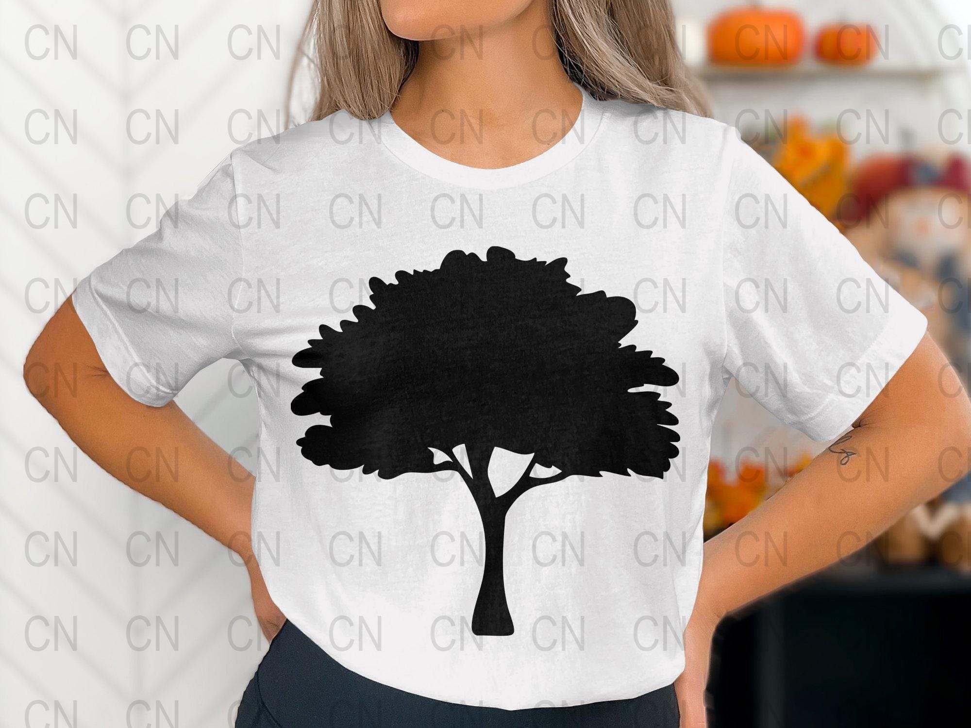 Mesquite Tree Silhouette SVG, Desert Tree Clipart, Arid Landscape ...