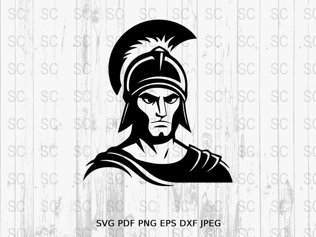 Achilles SVG, Greek Hero Clipart, Achilles Silhouette Cut File, Ancient ...