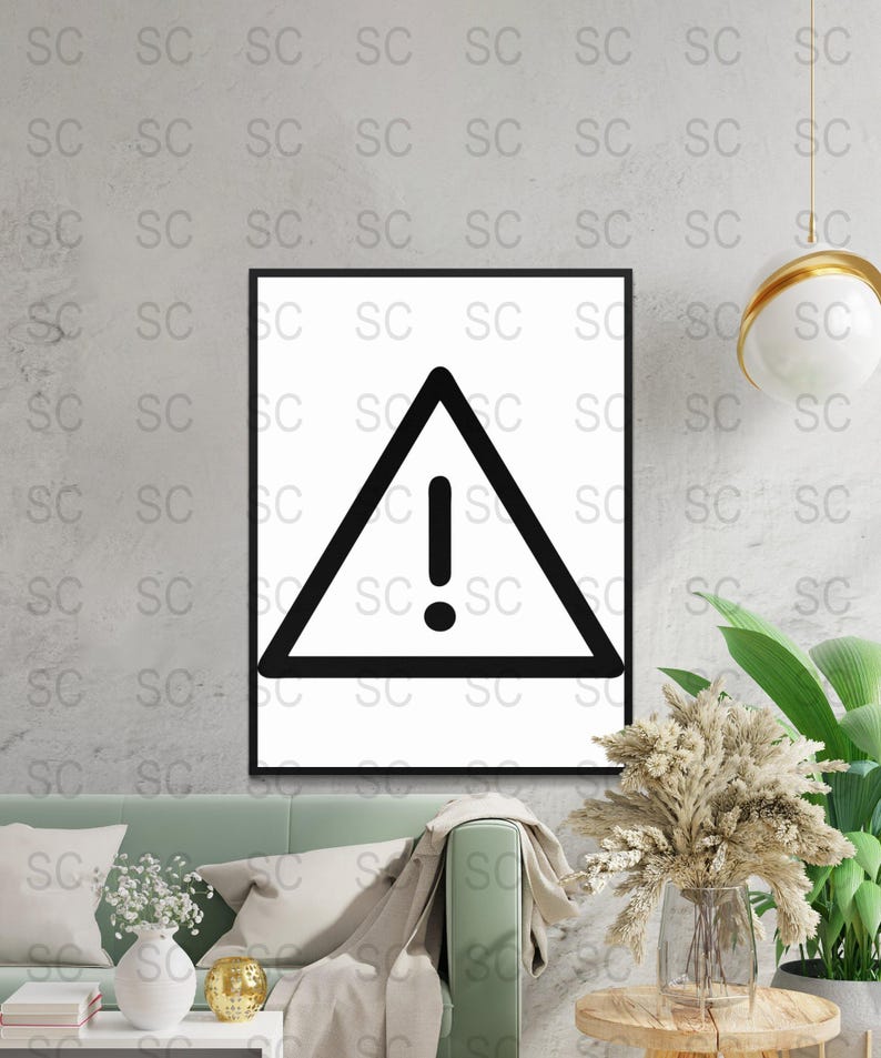 Alert Triangle Icon SVG, Warning Icon Clipart, Caution Sign Cut File ...