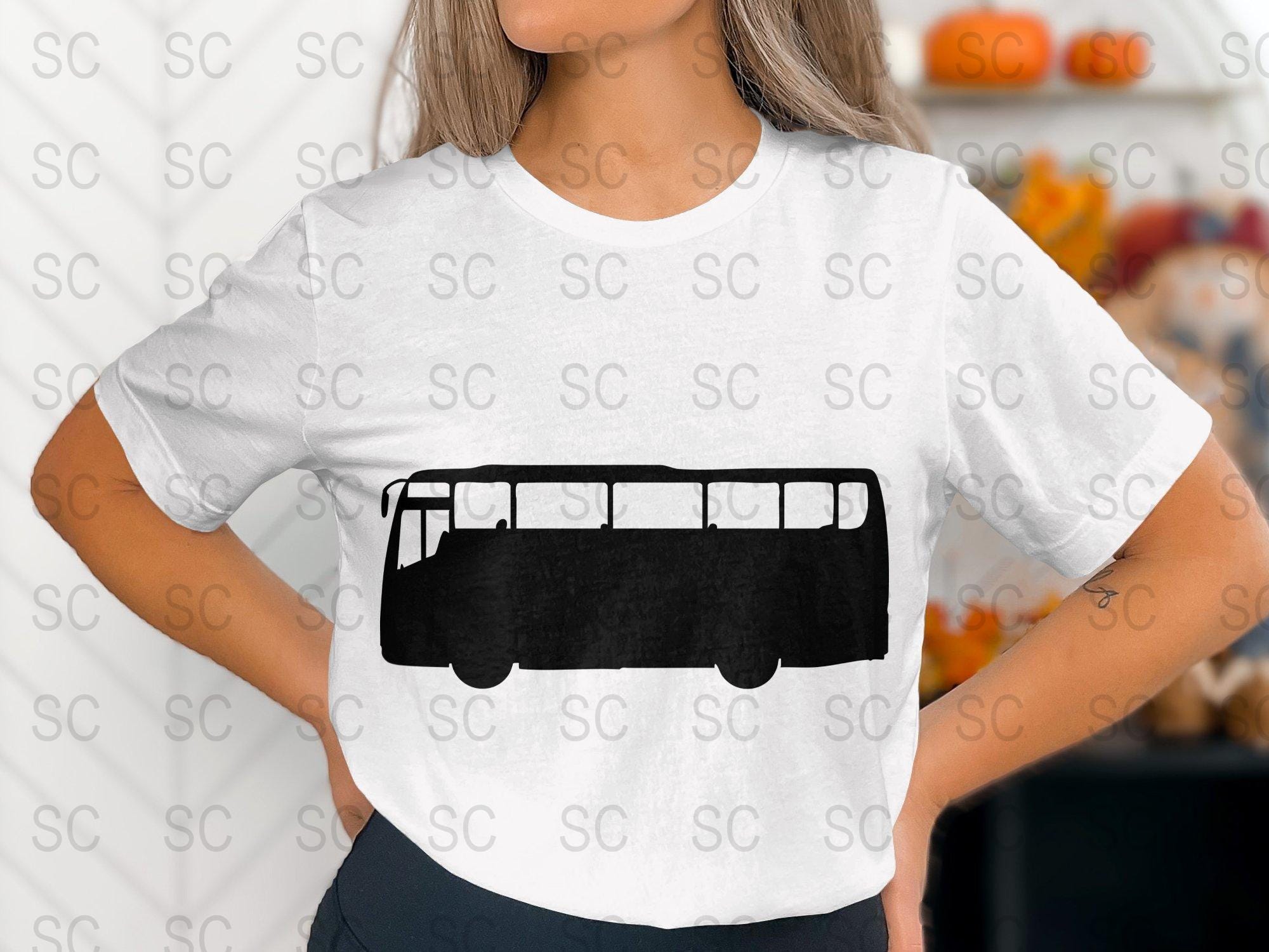 Large Passenger Bus Silhouette SVG, Public Transport Clipart, Vehicle ...