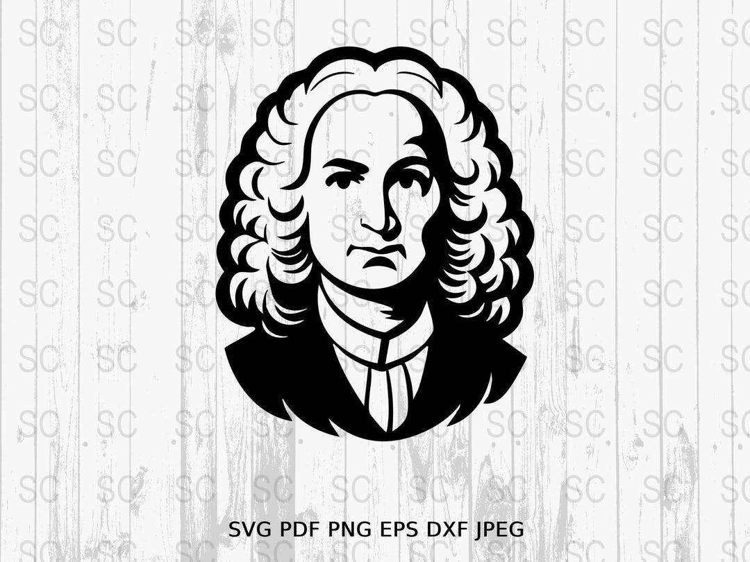 Antonio Vivaldi SVG, Composer Clipart, Vivaldi Silhouette Cut File ...