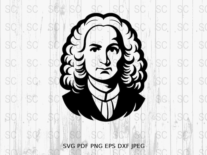 Antonio Vivaldi SVG, Composer Clipart, Vivaldi Silhouette Cut File ...