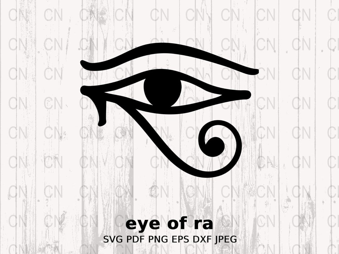 Eye of Ra Silhouette SVG, Egyptian Symbol Clipart, Ancient Egypt Vector ...