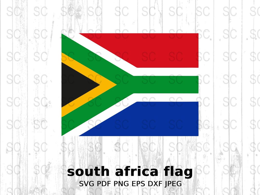 South Africa Flag SVG | National Flag Clipart | Digital South Africa ...