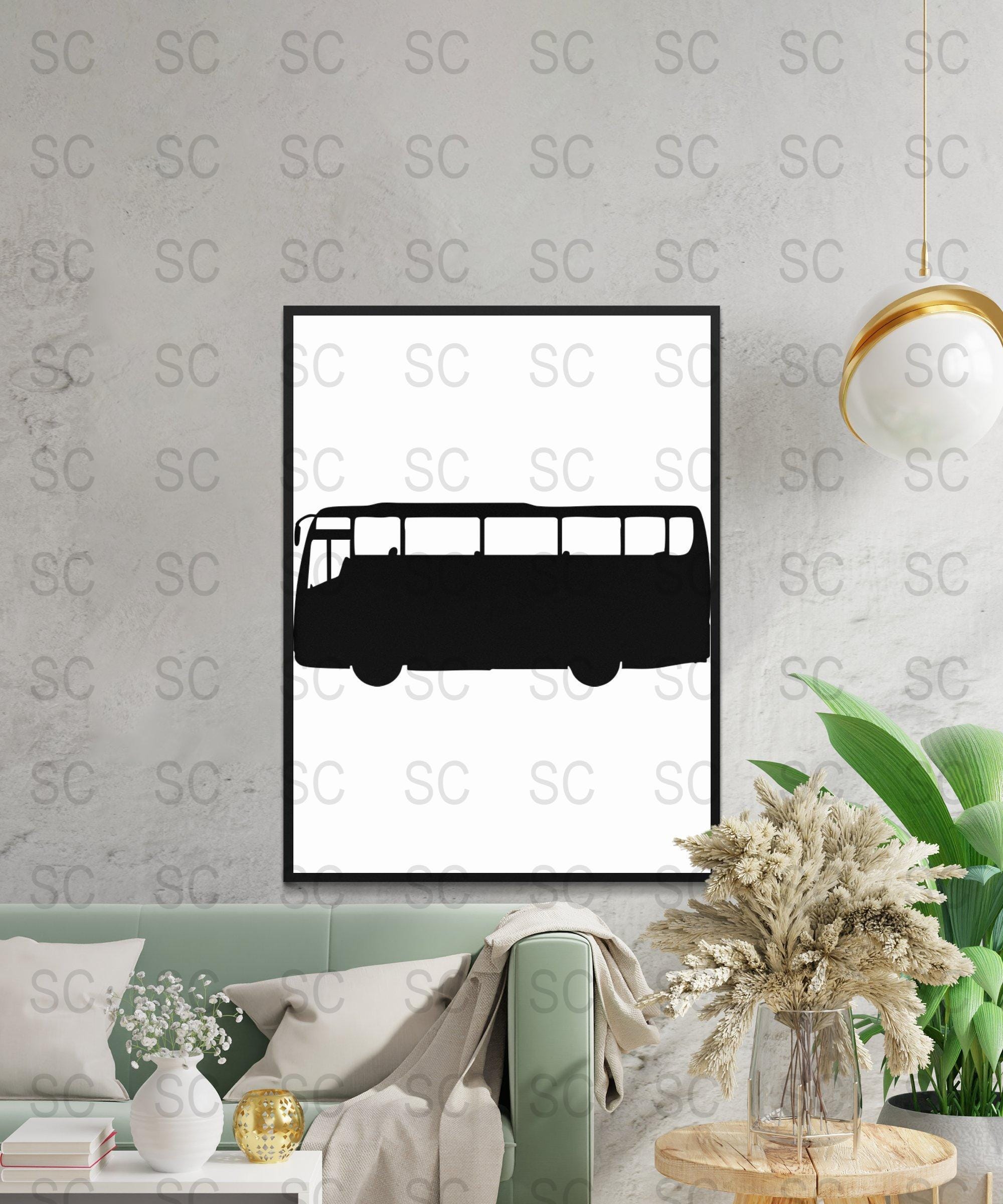 Large Passenger Bus Silhouette SVG, Public Transport Clipart, Vehicle ...