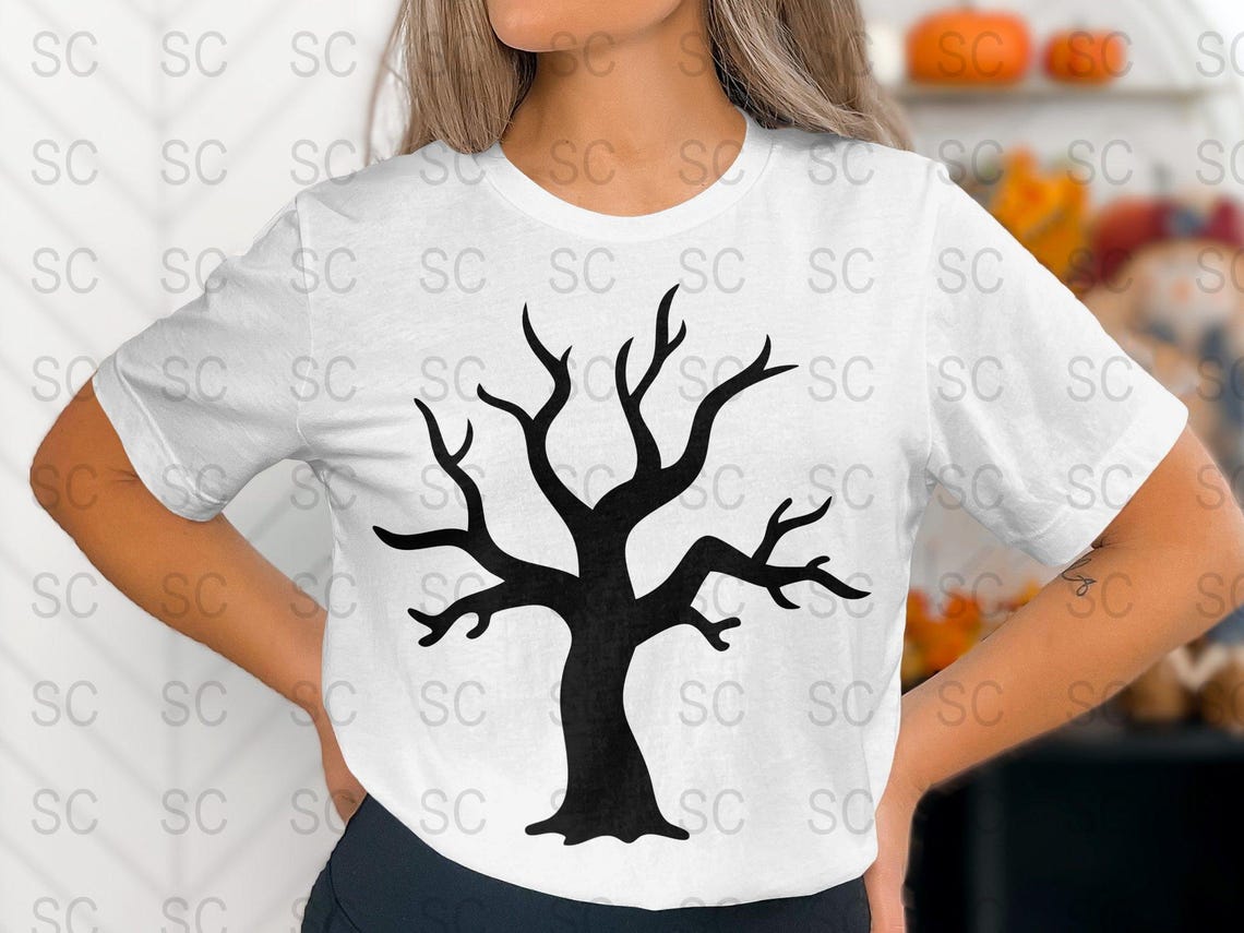 Baum Silhouette SVG, kahle Zweige Clipart, blattlosen Baum Vektor ...