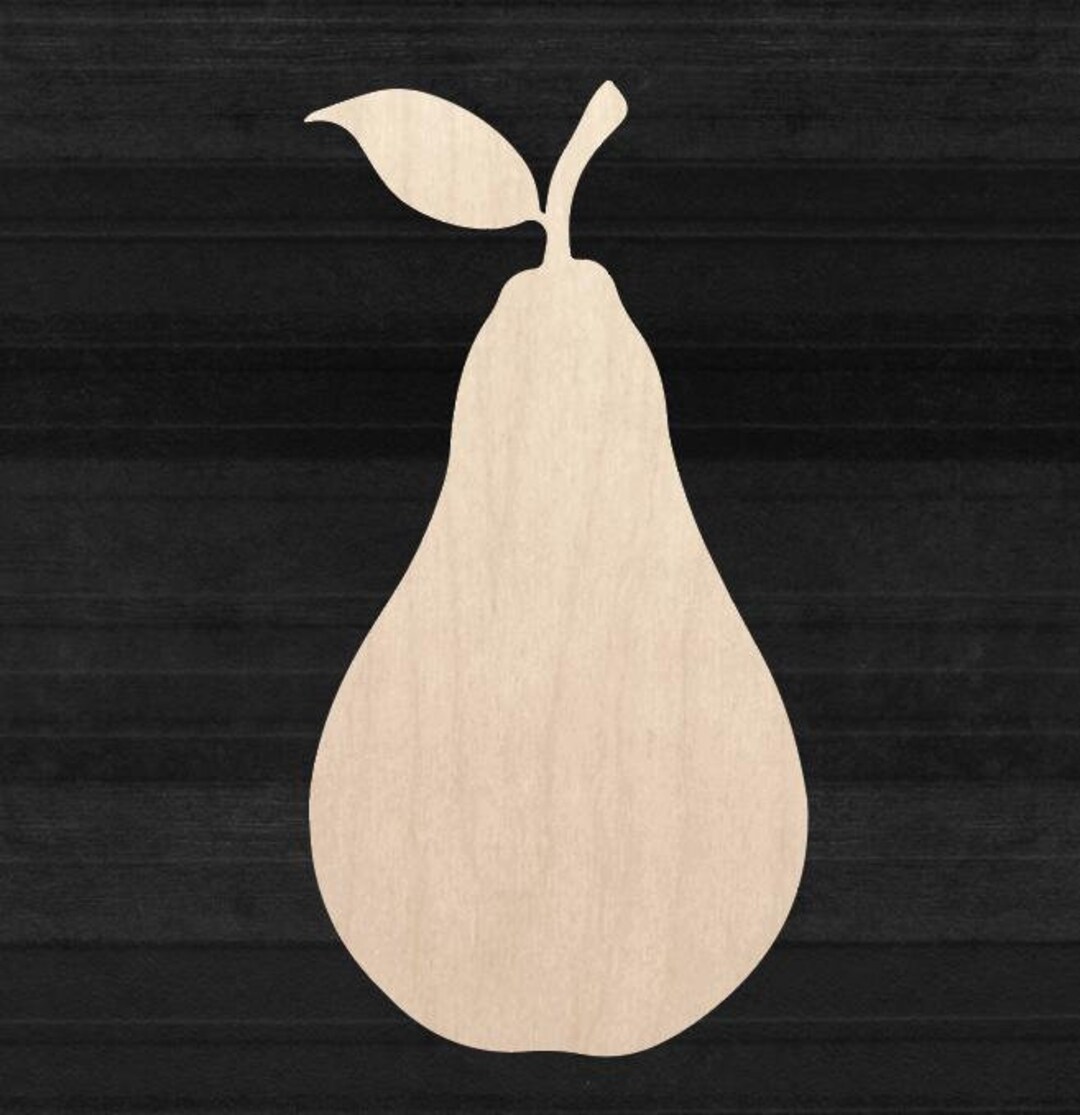 Pear Shape Laser Cut Baltic Birch Plywood Shapes Unfinished Wood ...