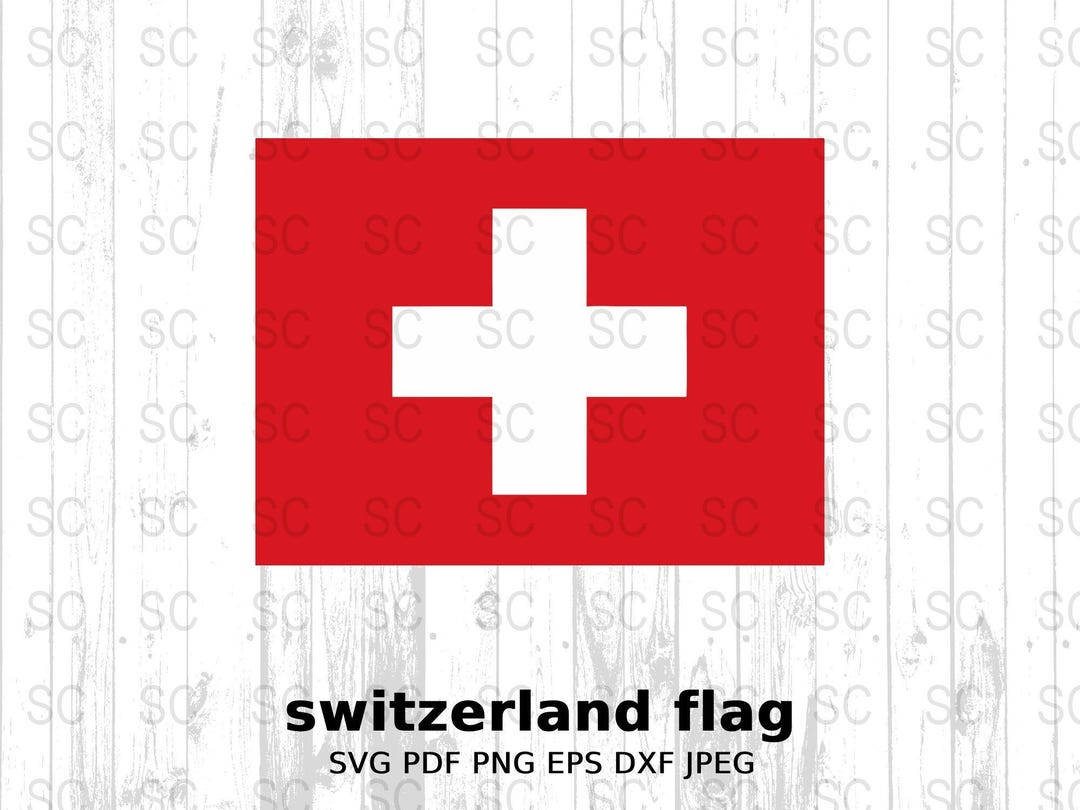 Switzerland Flag SVG | National Flag Clipart | Digital Switzerland ...
