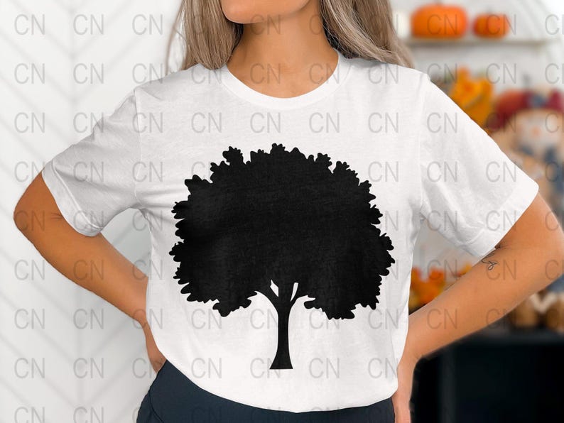 Boxwood Tree Silhouette SVG, Shrub Clipart, Evergreen Tree Vector ...