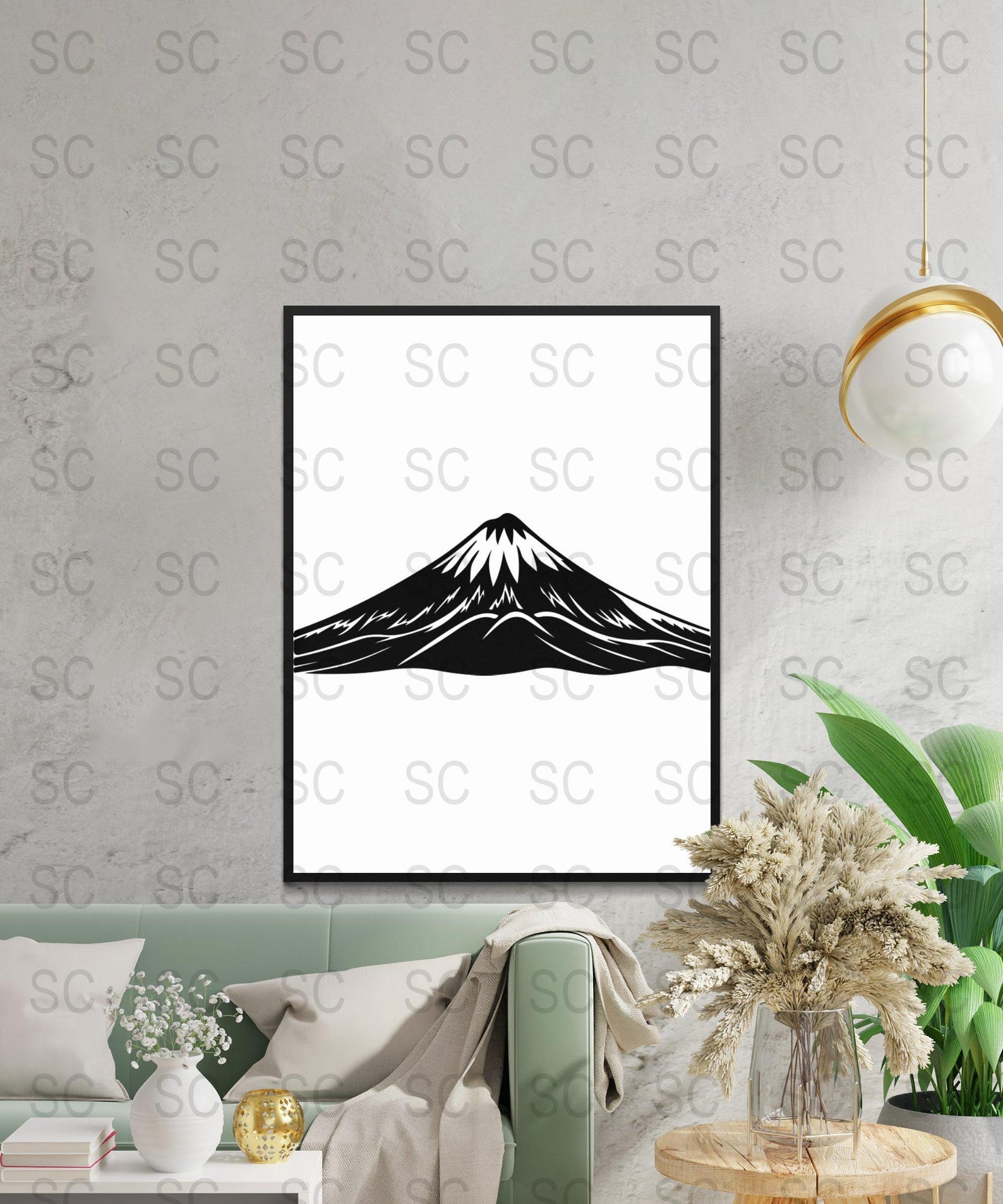 Mount Fuji Icon Silhouette SVG, Japan Mountain Clipart, Outdoor ...