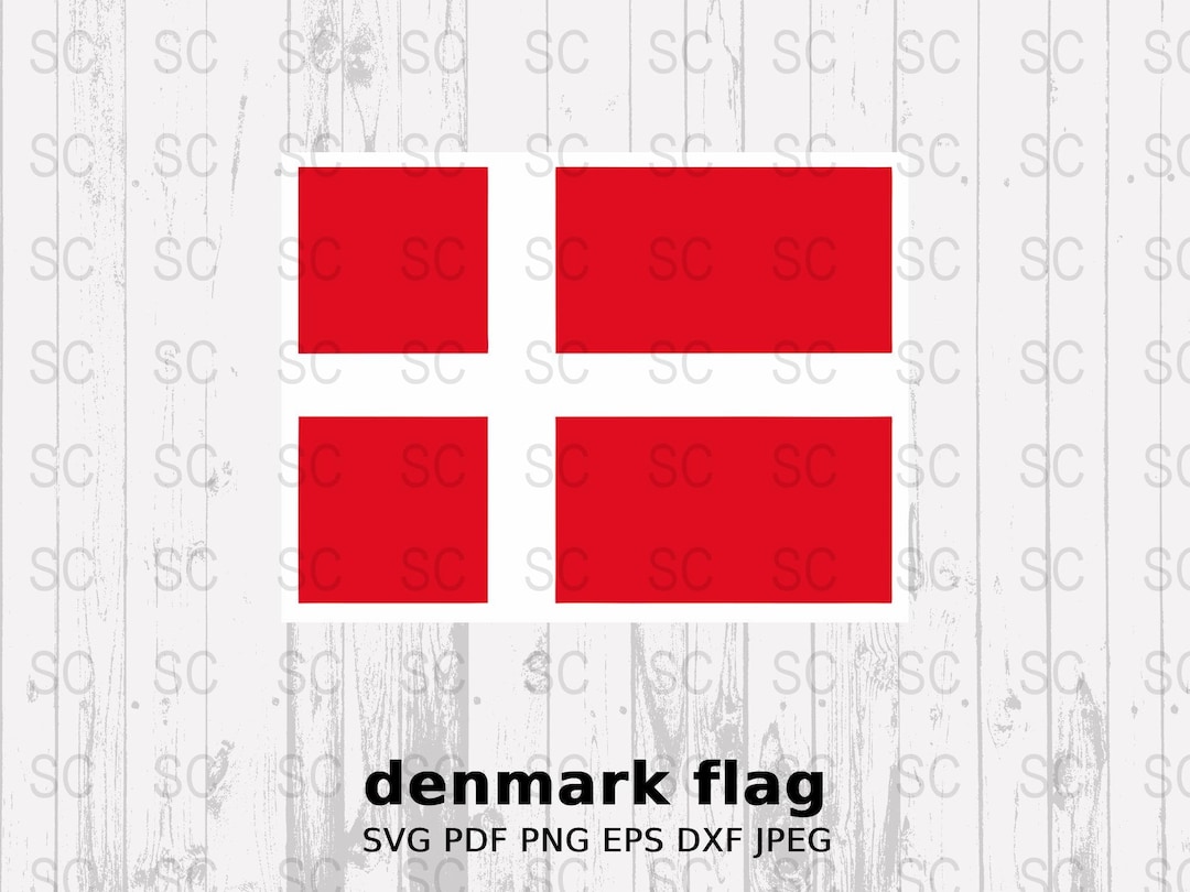 Denmark Flag SVG | National Flag Clipart | Digital Denmark Design ...