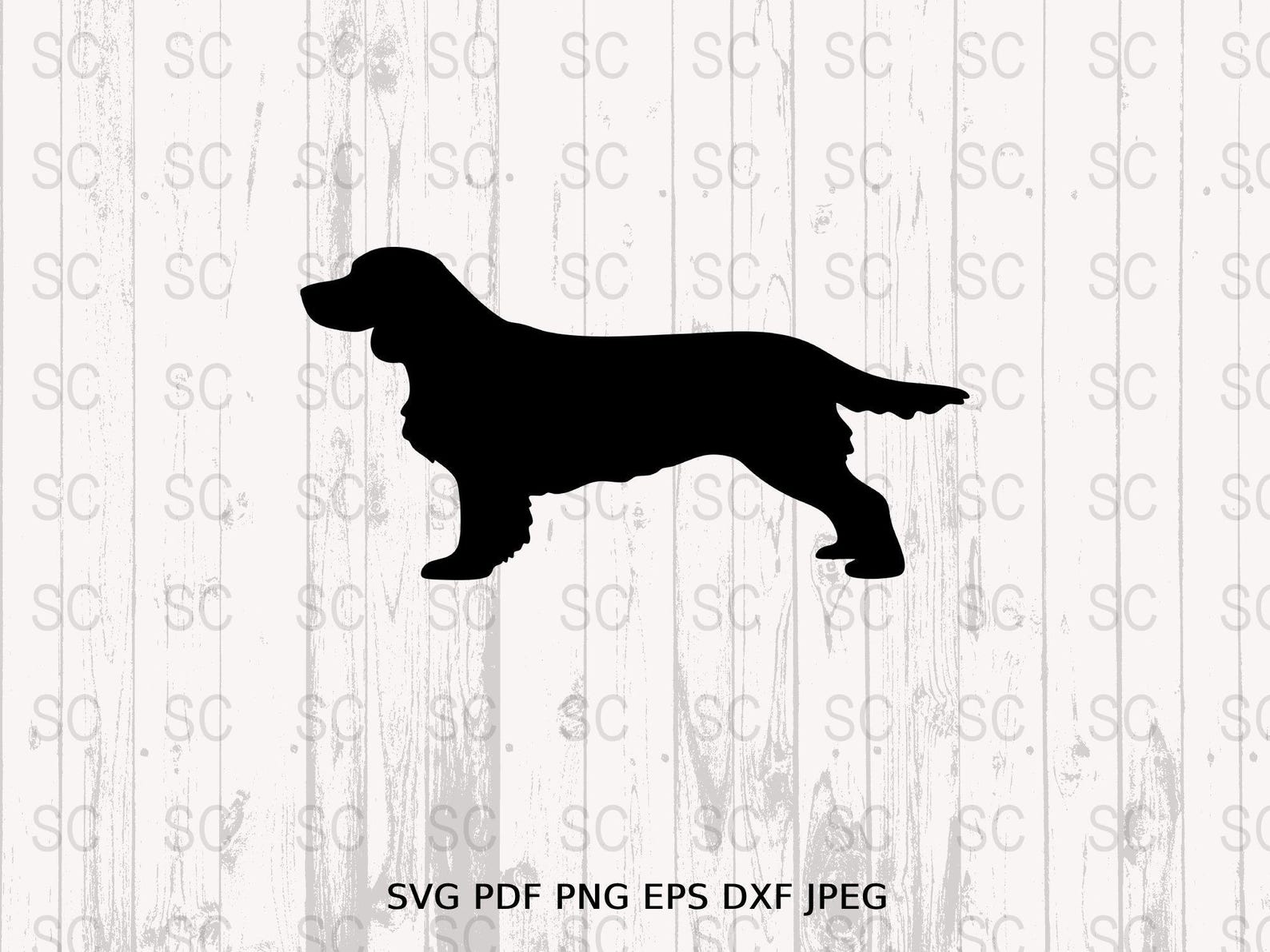 Boykin Spaniel SVG, Dog Clipart, Boykin Spaniel Silhouette Cut File ...