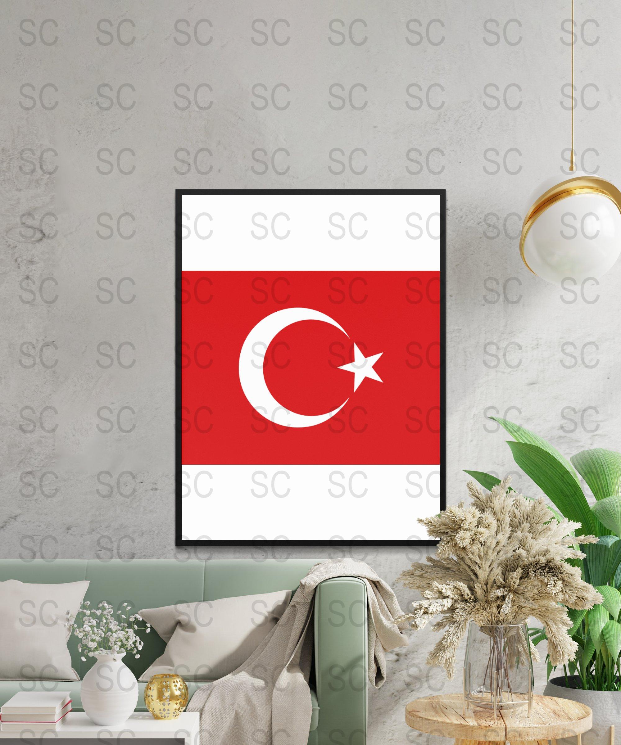 Turkey Flag SVG | National Flag Clipart | Digital Turkey Design ...