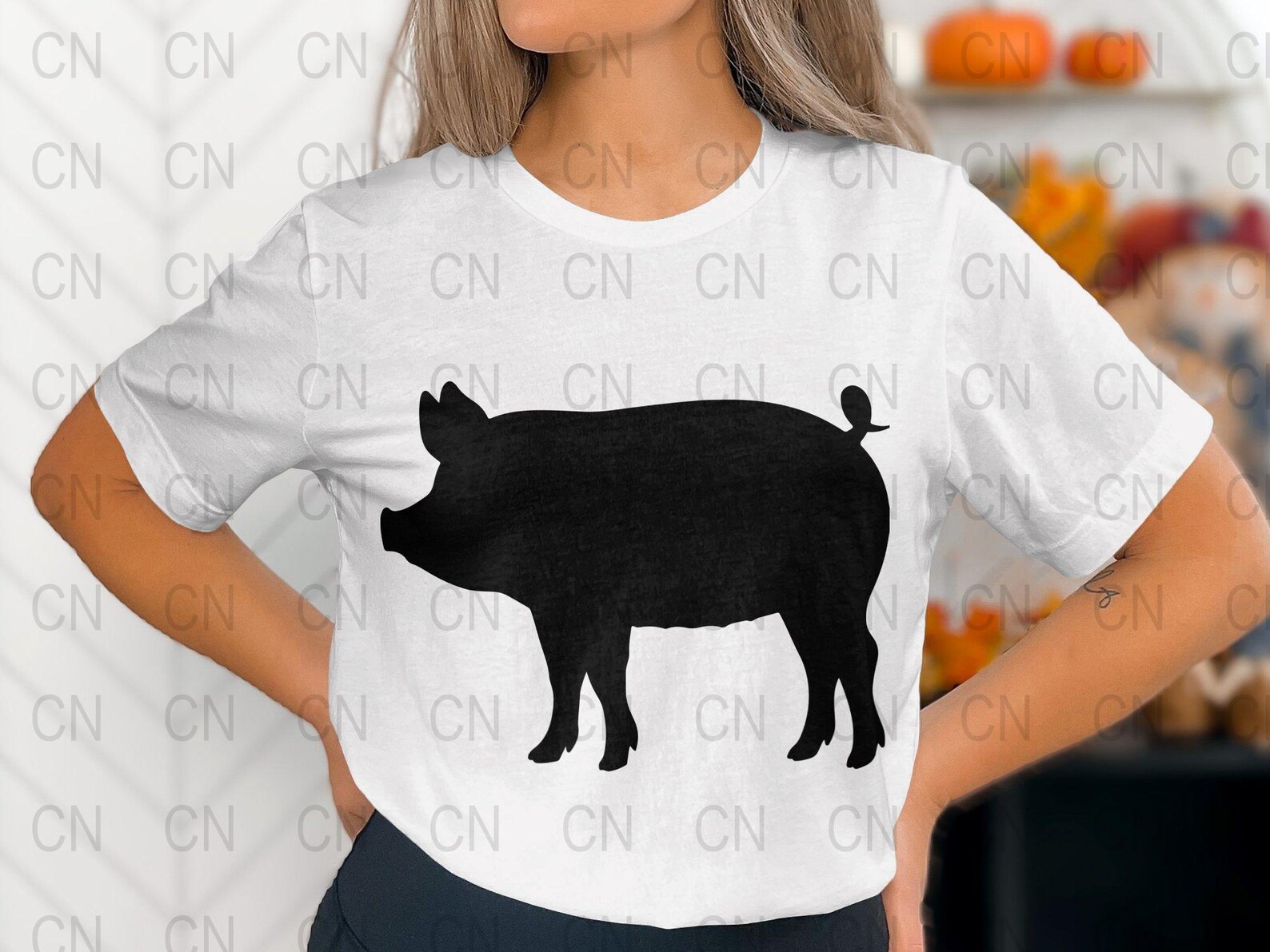 Pig Shape Silhouette SVG, Farm Animal Clipart, Pig Vector, Livestock ...