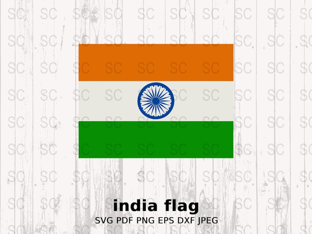 India Flag SVG | National Flag Clipart | Digital India Design | India ...