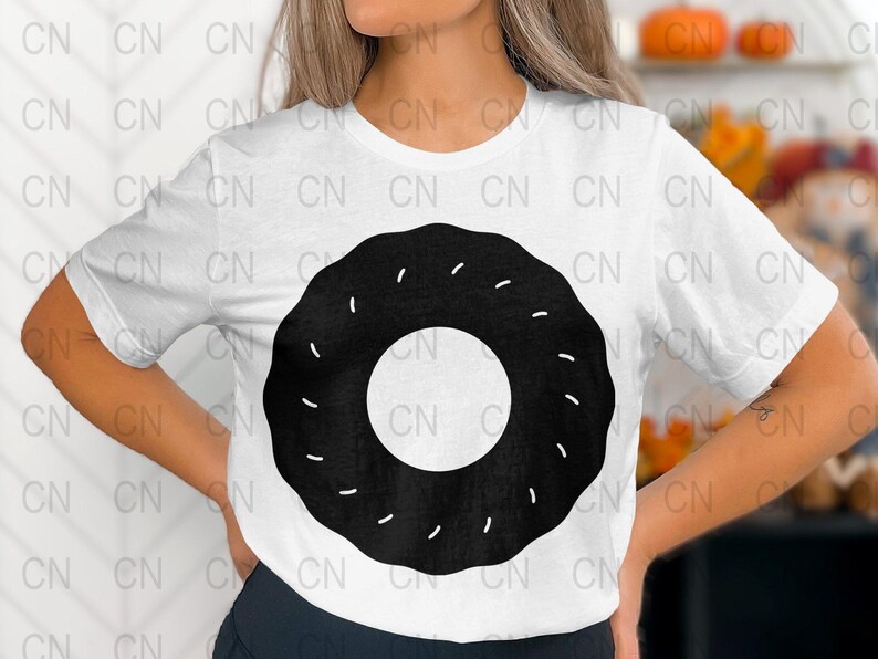 Silueta de dona SVG, clipart de dulce, vector de panadería, archivo de ...