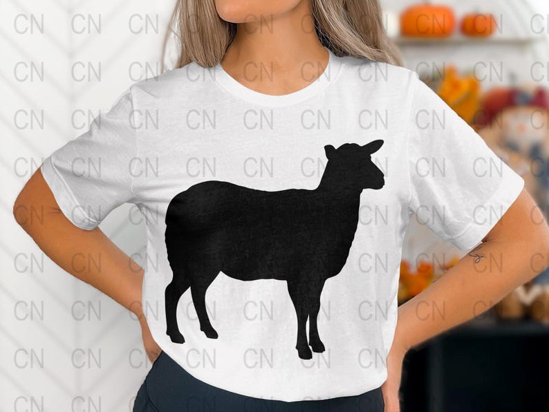 Silueta de oveja SVG, Clipart de animales de granja, Vector de ganado ...