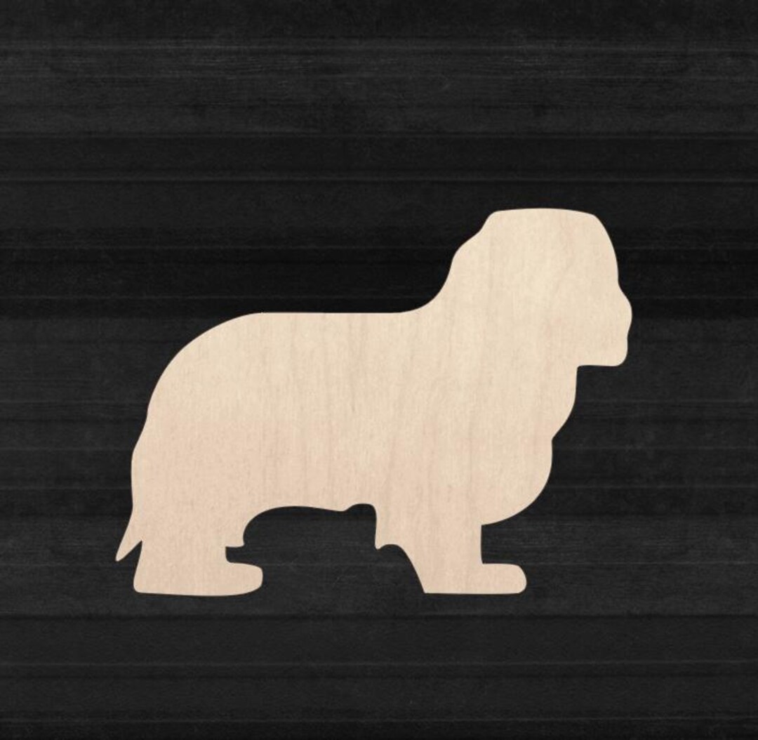 Cavalier King Charles Spaniel Shape | Laser Cut Baltic Birch Plywood ...