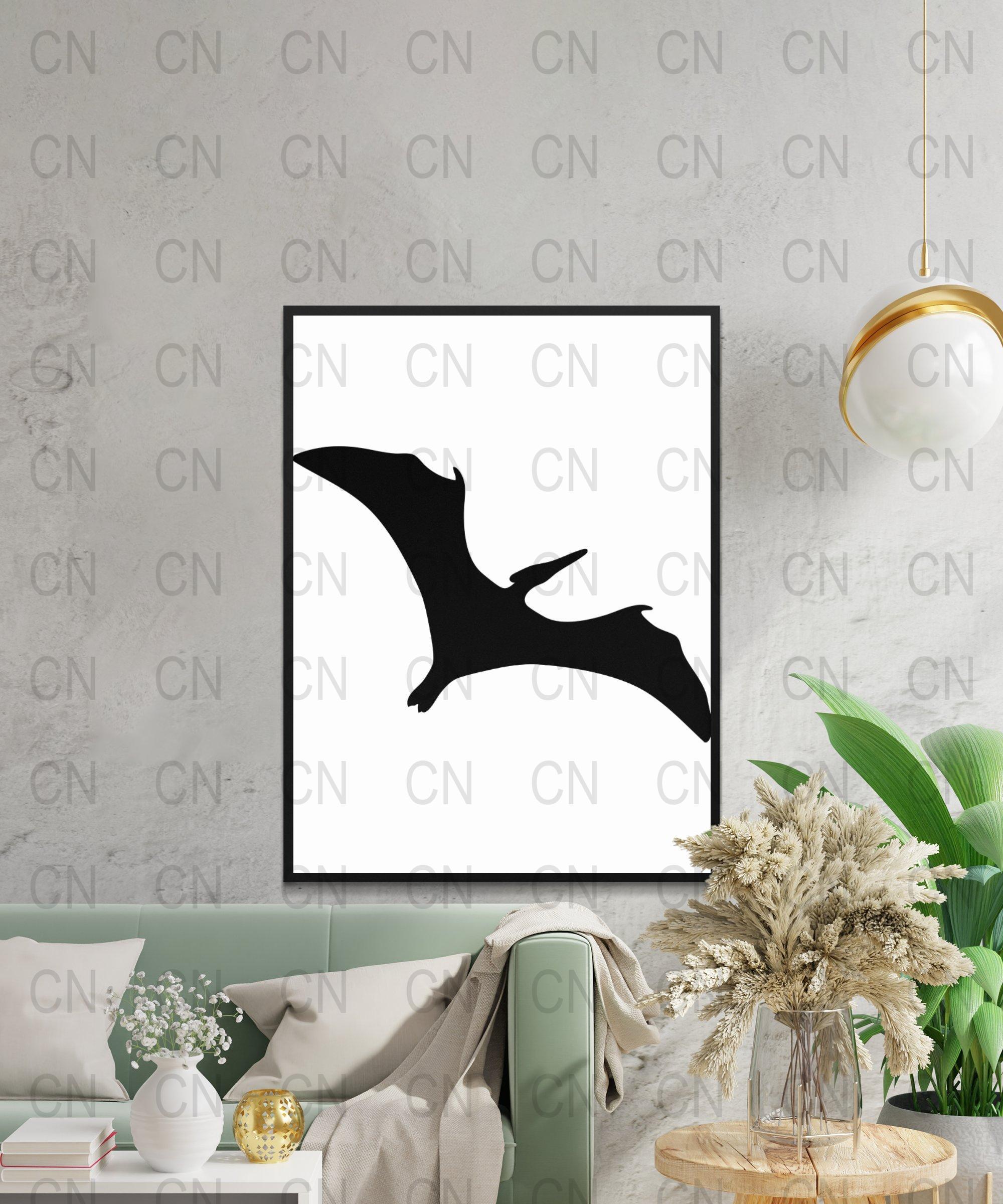 Quetzalcoatlus Silhouette SVG, Pterosaur Clipart, Jurassic Cut File ...