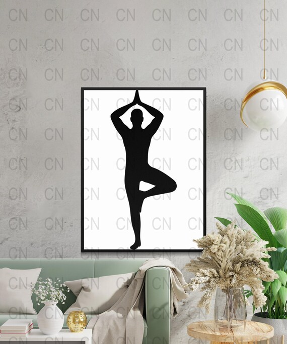 Yoga Tree Pose Clipart