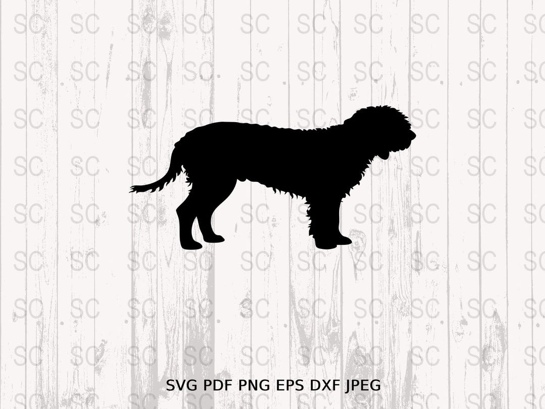 Lagotto Romagnolo Silhouette SVG, Dog Breed Clipart, Italian Water Dog ...