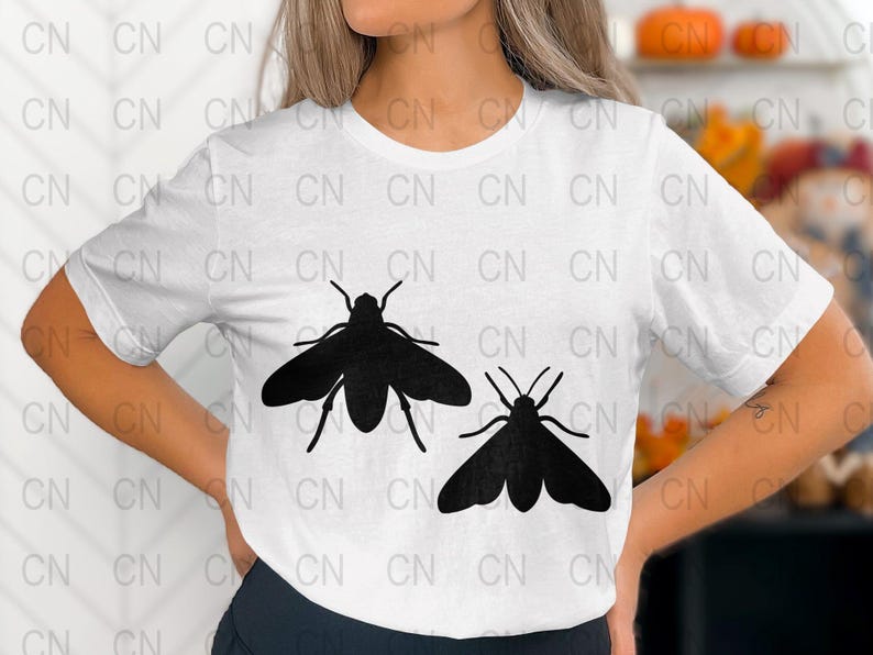 Gnats Silhouette SVG, Insect Clipart, Flying Bugs Vector, Digital Cut ...