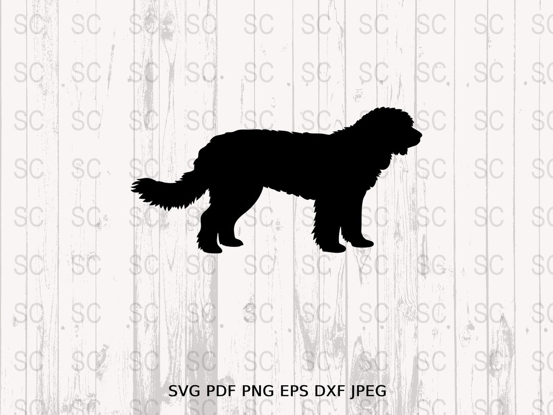 Goldendoodle SVG, Dog Clipart, Goldendoodle Silhouette Cut File, Doodle ...