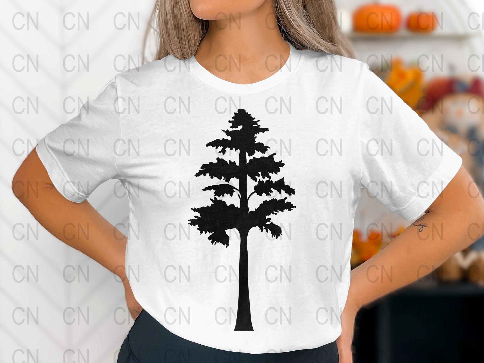 Swamp Cypress Tree Silhouette, Swamp Cypress Tree SVG, Wetland Tree ...