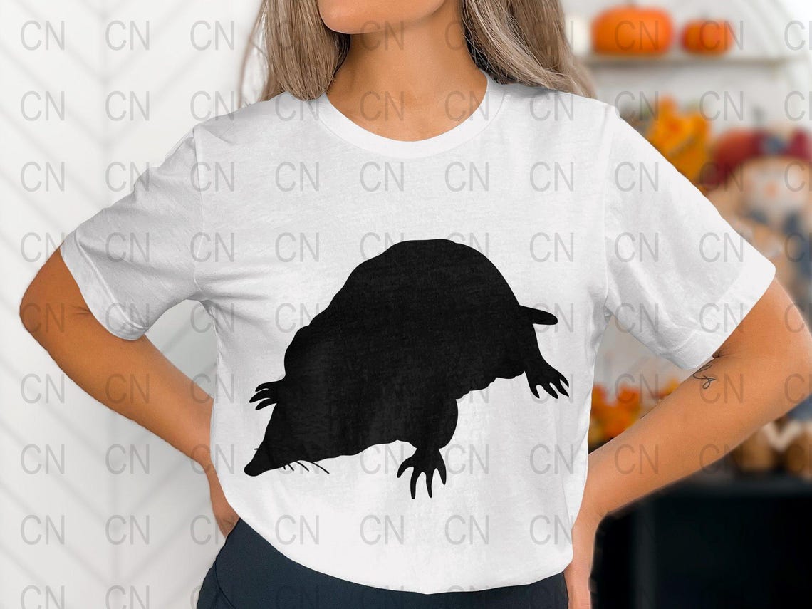 Underground Mole Digging Silhouette SVG, Wild Animal Clipart, Nature ...
