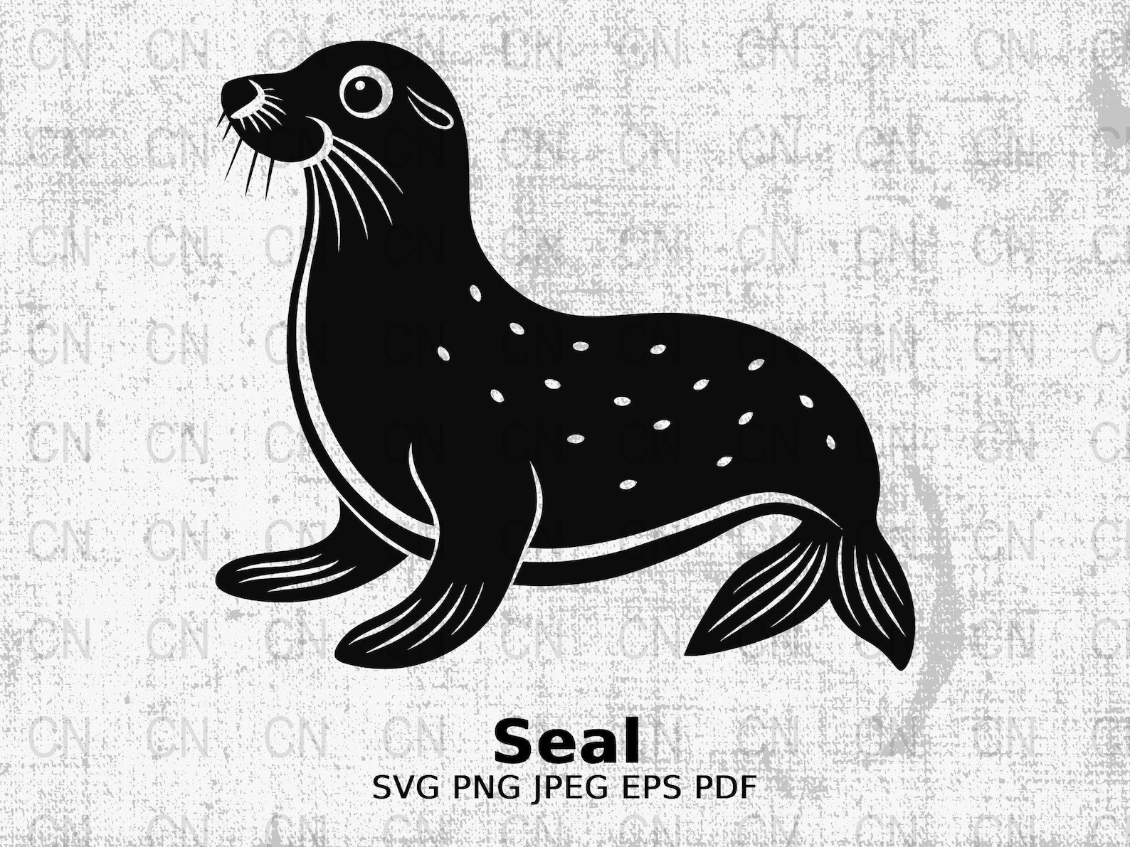 Seal Svg Png Jpeg Dxf, Vector Cutting Files for Silhouette Cameo ...
