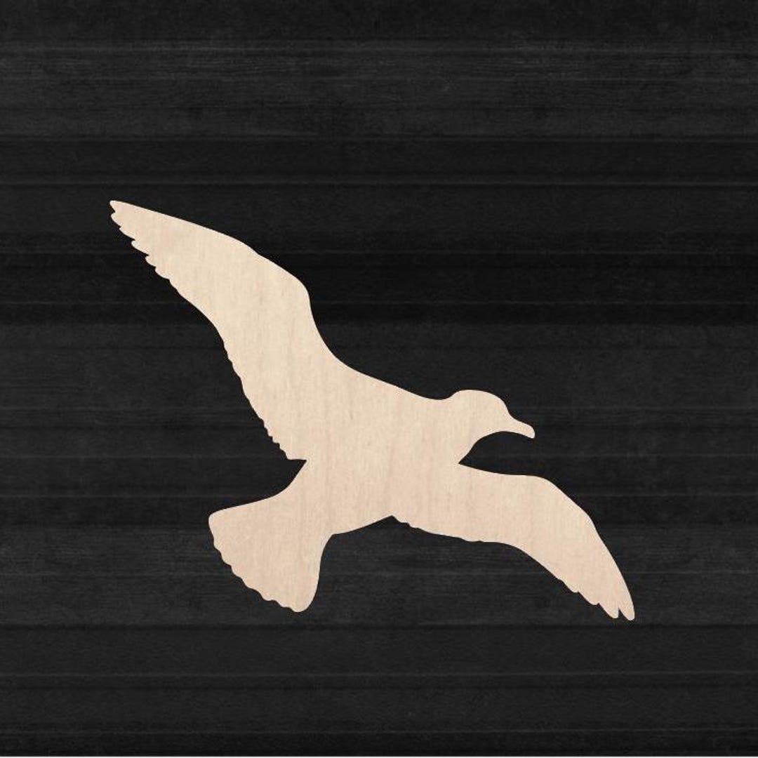 Seagull Flying Custom Laser Cut Baltic Birch Plywood Shapes Unfinished ...